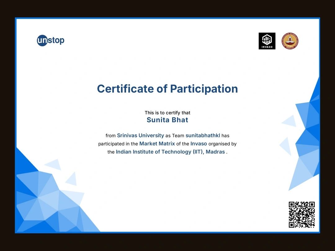 #iitmadras #learning | Sunita Bhat #iitmadras #learning | Sunita Bhat