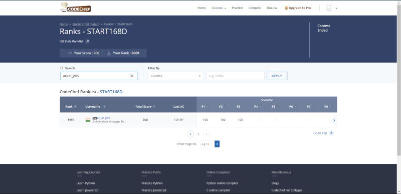Arjun Damodaran on LinkedIn: #codechef #competitiveprogramming # ... Arjun Damodaran on LinkedIn: #codechef #competitiveprogramming # ...