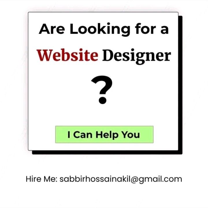 Sabbir Hossain Akil on LinkedIn: I am Providing Web Design Services? If ... Sabbir Hossain Akil on LinkedIn: I am Providing Web Design Services? If ...