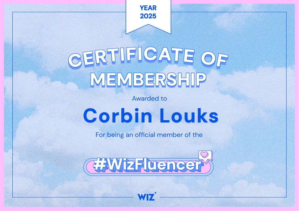 I am officially a Wiz Wizfluencer for 2025! Excited to take on new ... I am officially a Wiz Wizfluencer for 2025! Excited to take on new ...