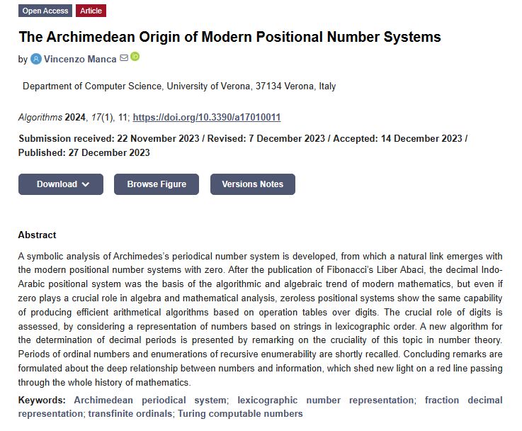 New paper: Modern Positional Systems | Algorithms MDPI posted on the ... New paper: Modern Positional Systems | Algorithms MDPI posted on the ...