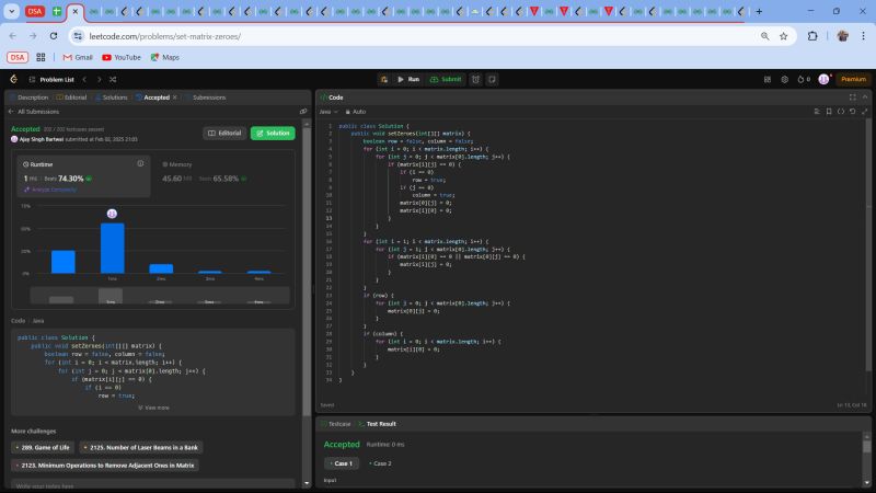 Ajay Singh Bartwal on LinkedIn: #day33of365 #leetcode #2darray # ... Ajay Singh Bartwal on LinkedIn: #day33of365 #leetcode #2darray # ...