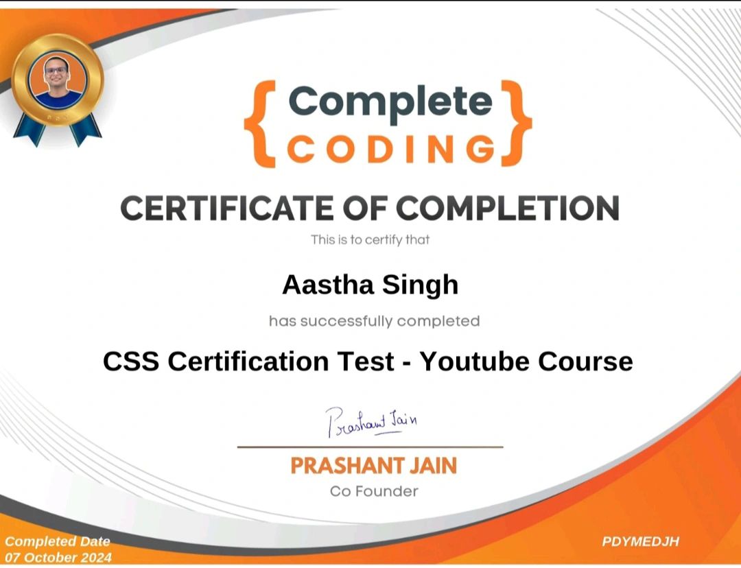 AASTHA SINGH on LinkedIn: #kgcoding #css AASTHA SINGH on LinkedIn: #kgcoding #css