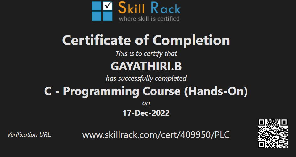 Gayathiri B on LinkedIn: #cprogramming #codingjourney #problemsolving # ... Gayathiri B on LinkedIn: #cprogramming #codingjourney #problemsolving # ...
