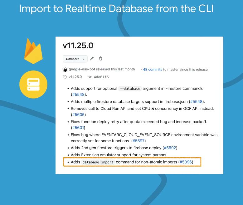 Firebase on LinkedIn: ⚡️ CLI import to Realtime Database 📊 💻 New ... Firebase on LinkedIn: ⚡️ CLI import to Realtime Database 📊 💻 New ...