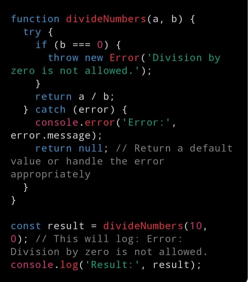Nosib Aktar Miloy on LinkedIn: #javascript #errorhandling # ... Nosib Aktar Miloy on LinkedIn: #javascript #errorhandling # ...