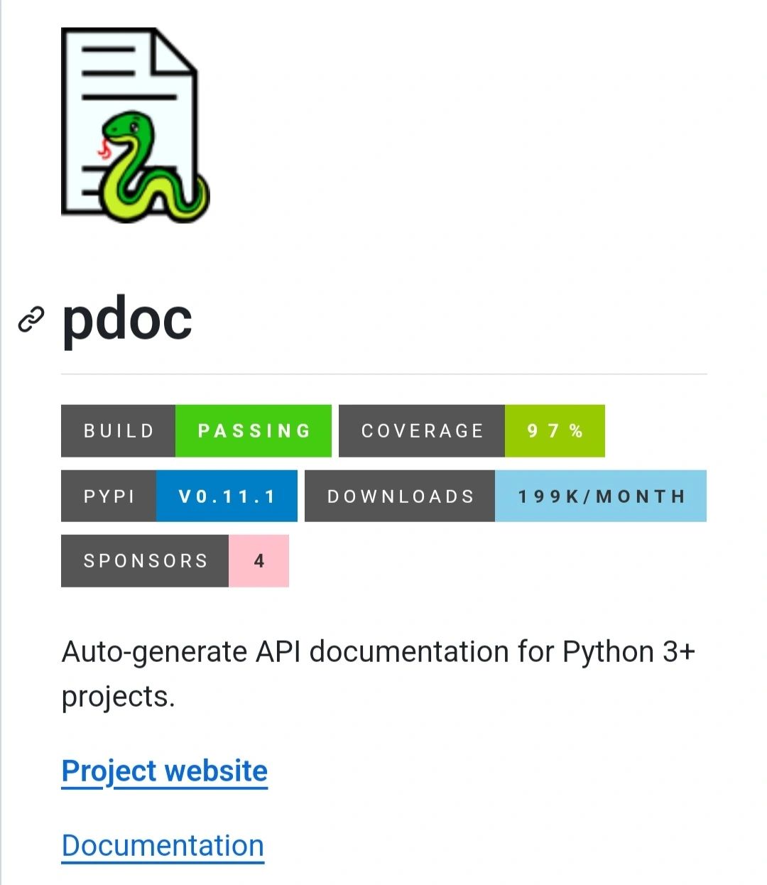 Abhishek Kumar Singh on LinkedIn: Pdoc is a python library which help ... Abhishek Kumar Singh on LinkedIn: Pdoc is a python library which help ...