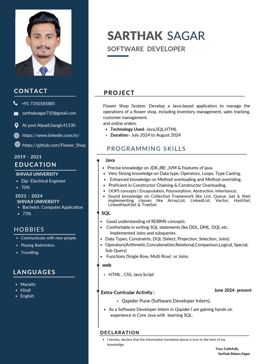 Sarthak Sagar on LinkedIn: #armed #javascript #html #css #sql #java # ... Sarthak Sagar on LinkedIn: #armed #javascript #html #css #sql #java # ...