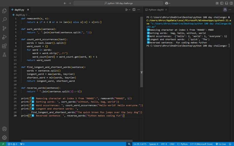 #100dayscodechallenge #python #coding #textmanipulation #100daysofcode ... #100dayscodechallenge #python #coding #textmanipulation #100daysofcode ...