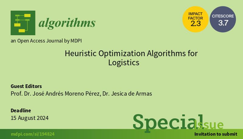 Submit your paper for #heuristics paper | Algorithms MDPI posted on the ... Submit your paper for #heuristics paper | Algorithms MDPI posted on the ...