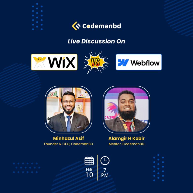 CodemanBD on LinkedIn: উইক্স Vs ওয়েবফ্লো নিয়ে লাইভে আজ বিশাল মারামারি ... CodemanBD on LinkedIn: উইক্স Vs ওয়েবফ্লো নিয়ে লাইভে আজ বিশাল মারামারি ...