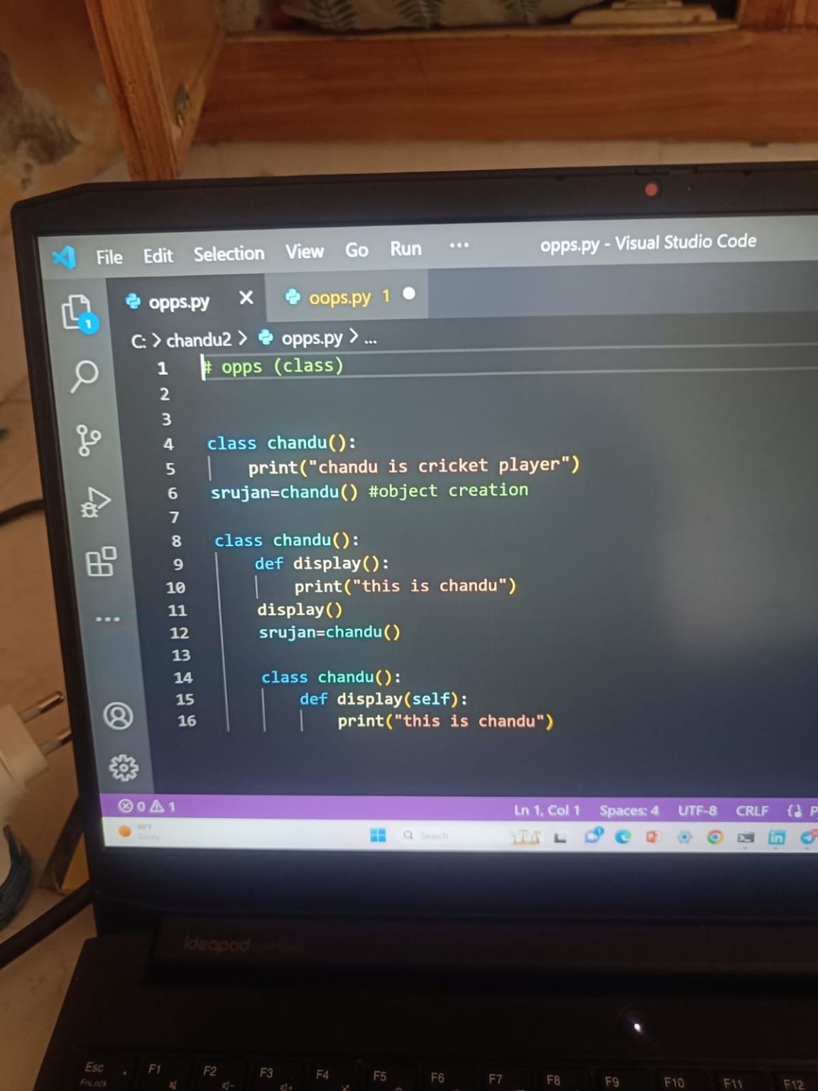 chandu goshika on LinkedIn: task 31:- practice oops types task 32 ... chandu goshika on LinkedIn: task 31:- practice oops types task 32 ...