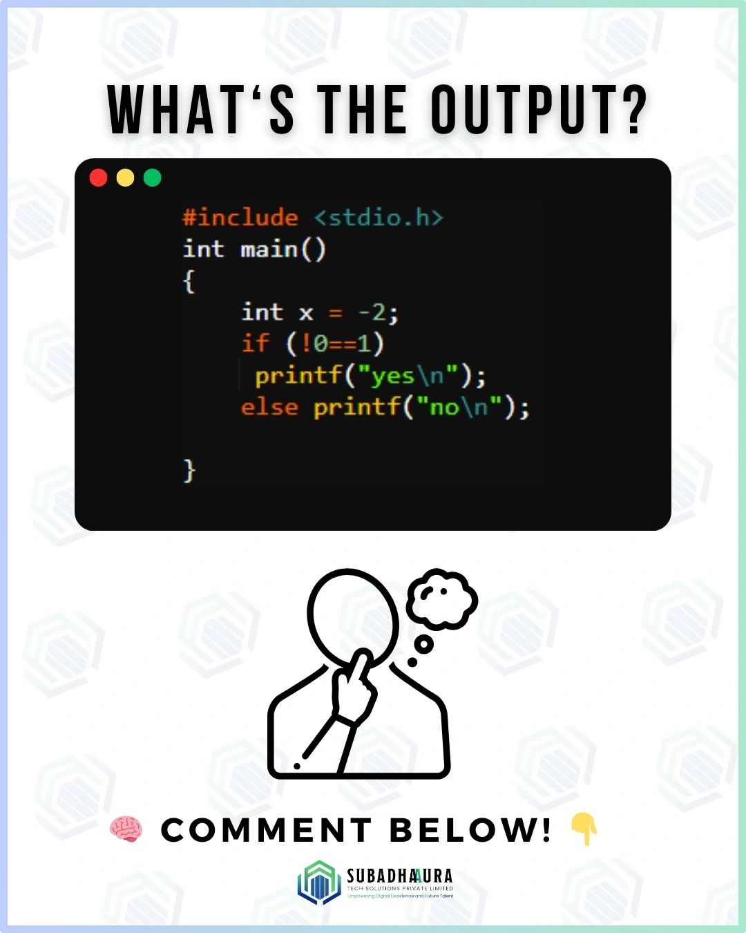 SUBADHAAURA TECH SOLUTIONS PRIVATE LIMITED on LinkedIn: #cprogramming # ... SUBADHAAURA TECH SOLUTIONS PRIVATE LIMITED on LinkedIn: #cprogramming # ...