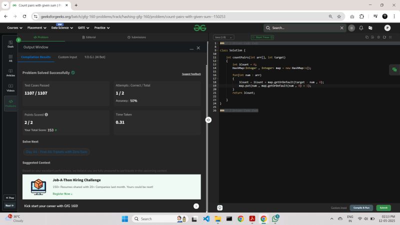 #geekstreak2025 #java #hashing #dsa #codeeveryday #gfgpractice ... #geekstreak2025 #java #hashing #dsa #codeeveryday #gfgpractice ...