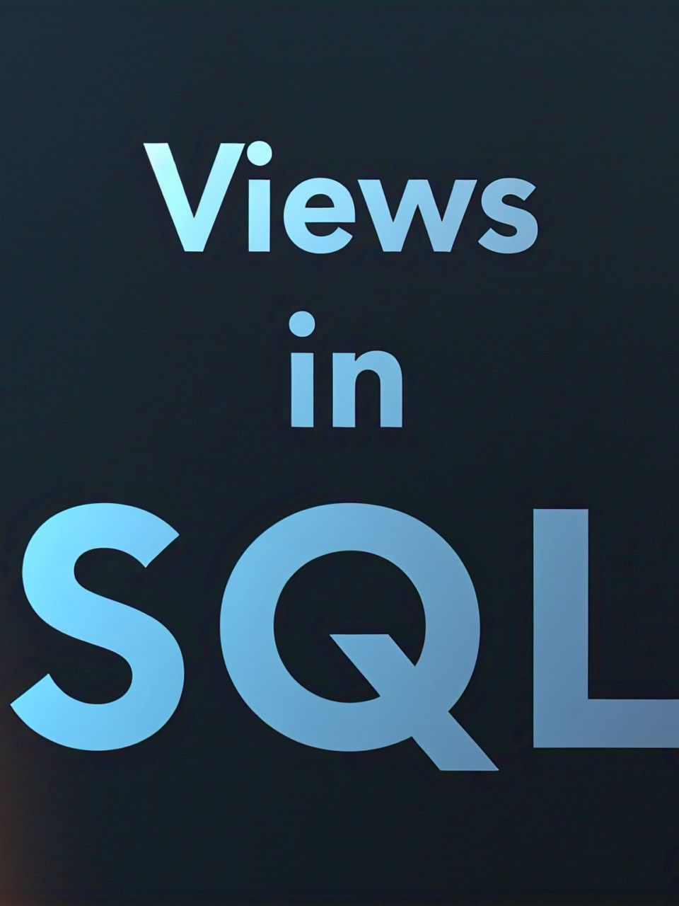What are views in SQL ? --------------------------------- Views A view ... What are views in SQL ? --------------------------------- Views A view ...
