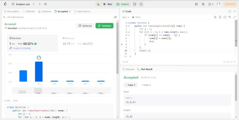Dev Vishal on LinkedIn: Leetcode Program using Java Language! Program 5..! Dev Vishal on LinkedIn: Leetcode Program using Java Language! Program 5..!