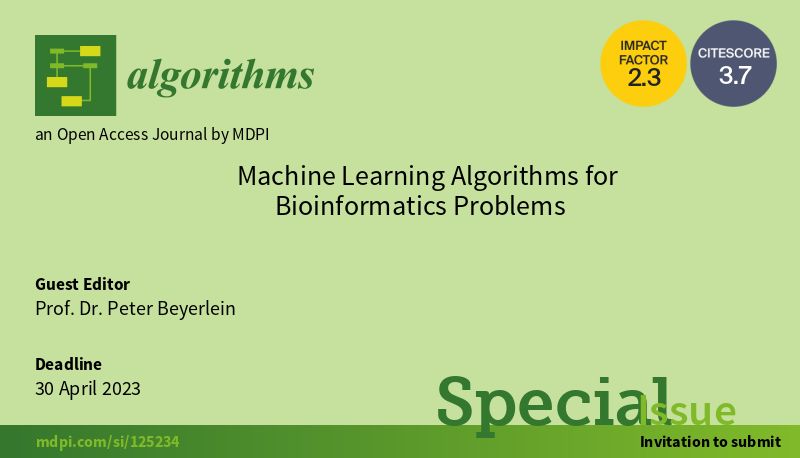 Algorithms MDPI on LinkedIn: #specialissue #machinelearningalgorithms # ... Algorithms MDPI on LinkedIn: #specialissue #machinelearningalgorithms # ...