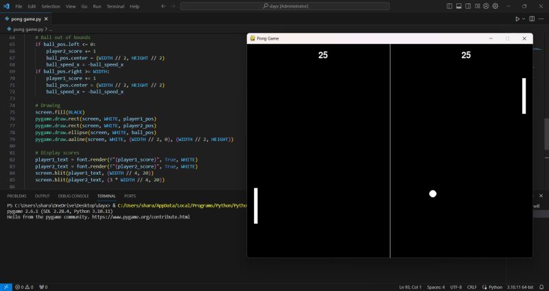 Sharath Sivakumar on LinkedIn: #day27 #30daysofcode #coding #ponggame # ... Sharath Sivakumar on LinkedIn: #day27 #30daysofcode #coding #ponggame # ...