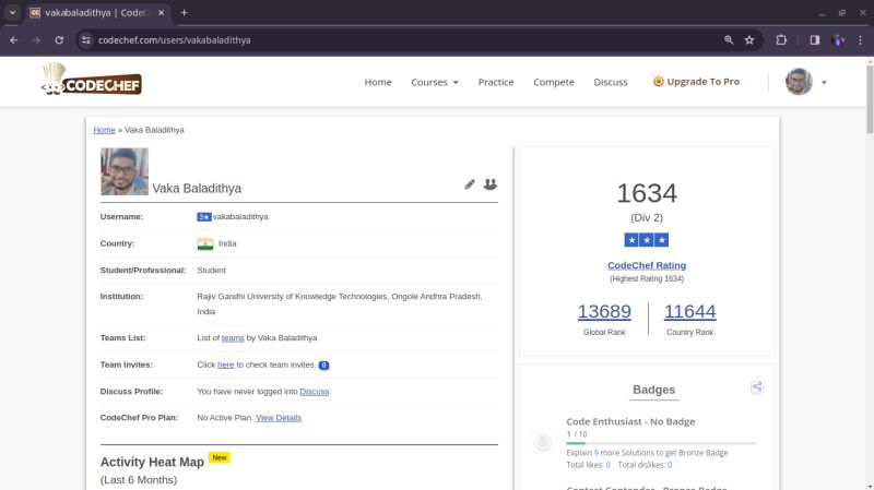 Baladithya Vaka on LinkedIn: #codechef #dsa #coder Baladithya Vaka on LinkedIn: #codechef #dsa #coder