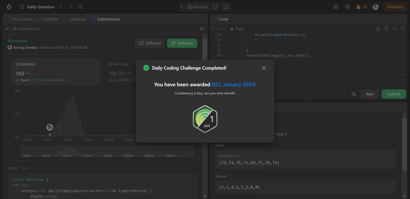 #leetcode #codingjourney #januarybadge #problemsolving #development ... #leetcode #codingjourney #januarybadge #problemsolving #development ...