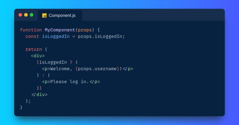 Prasanth Patta on LinkedIn: #conditional_rendering #reactjs #javascript ... Prasanth Patta on LinkedIn: #conditional_rendering #reactjs #javascript ...