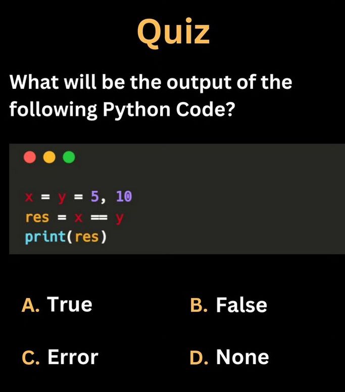 Quokka Labs on LinkedIn: #python #coding #pythonprogramming #pythonquiz ... Quokka Labs on LinkedIn: #python #coding #pythonprogramming #pythonquiz ...