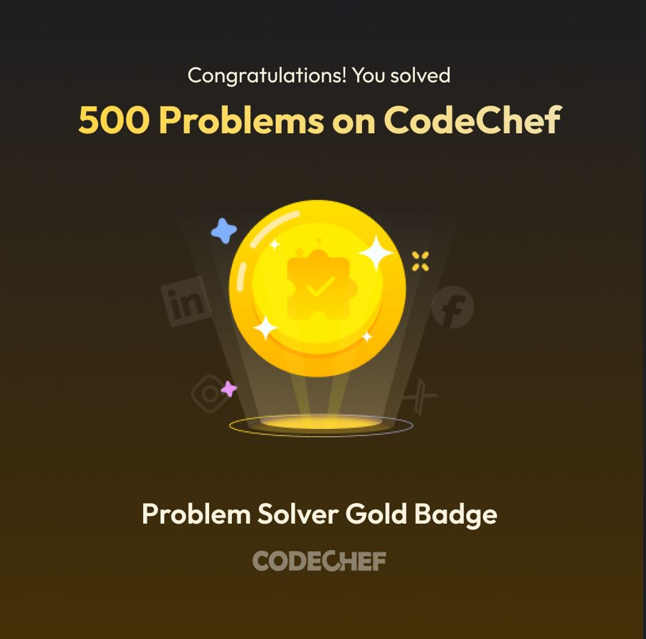 Shaloni Mishra on LinkedIn: #codechef #competitiveprogramming # ... Shaloni Mishra on LinkedIn: #codechef #competitiveprogramming # ...