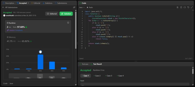 #100daysofleetcode #leetcode #stacks #validparentheses #codinginterview ... #100daysofleetcode #leetcode #stacks #validparentheses #codinginterview ...