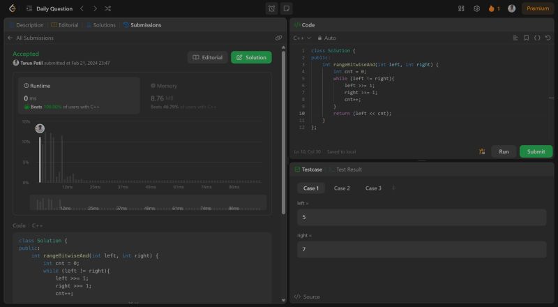 Leetcode Daily problem #201 | Tarun Patil posted on the topic | LinkedIn Leetcode Daily problem #201 | Tarun Patil posted on the topic | LinkedIn