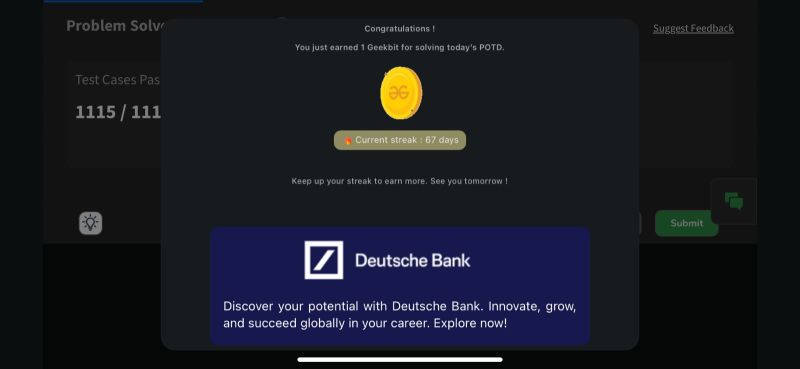 Sumeet Sharma on LinkedIn: #geekstreak2024 #deutschebank Sumeet Sharma on LinkedIn: #geekstreak2024 #deutschebank