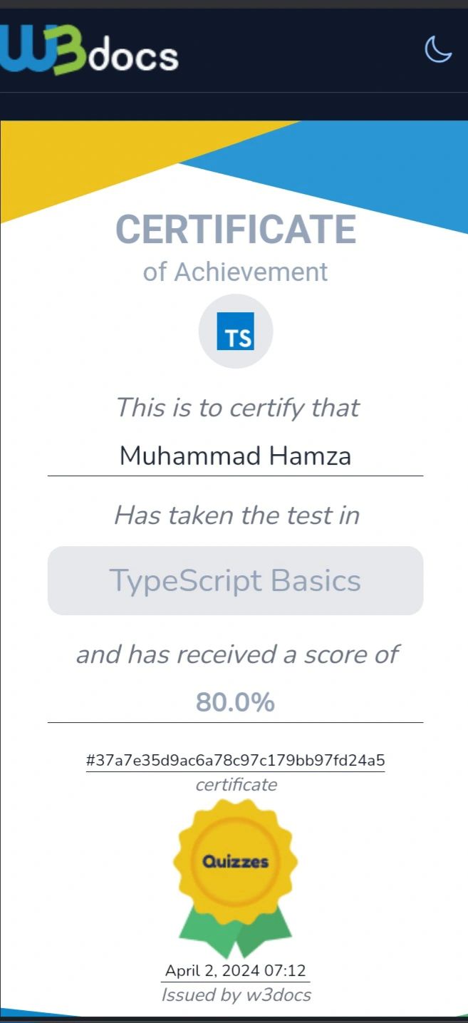 Quizzes Test of Basics TypeScript Asharib Ali , Ubaid ur Rehman ... Quizzes Test of Basics TypeScript Asharib Ali , Ubaid ur Rehman ...