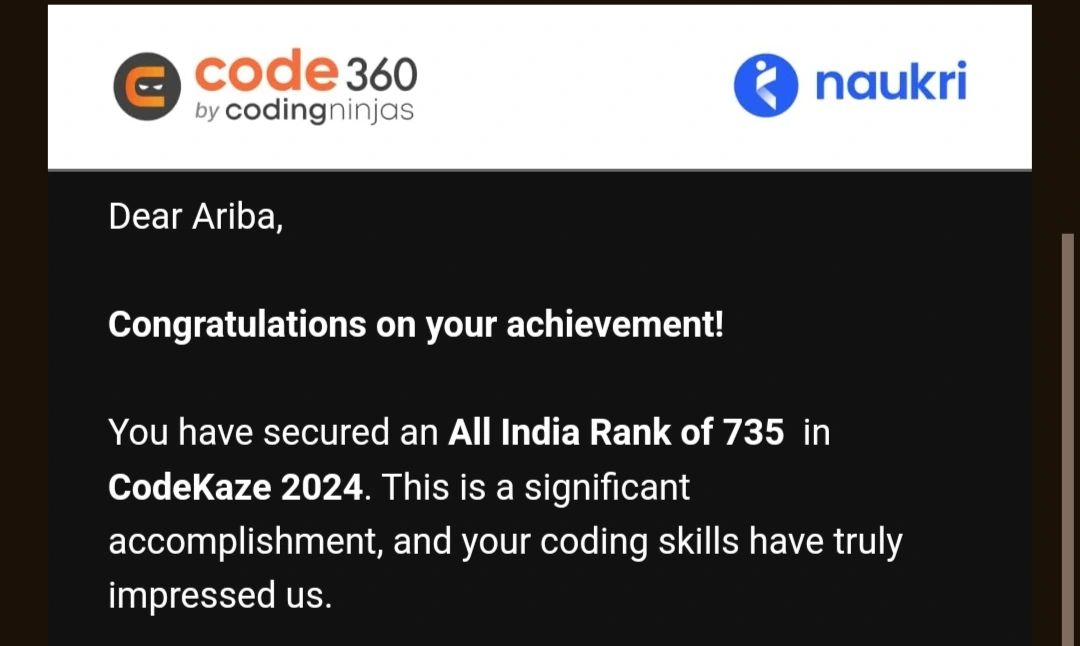 Ariba Rizwan on LinkedIn: #coding #programming #codekaze #milestone # ... Ariba Rizwan on LinkedIn: #coding #programming #codekaze #milestone # ...