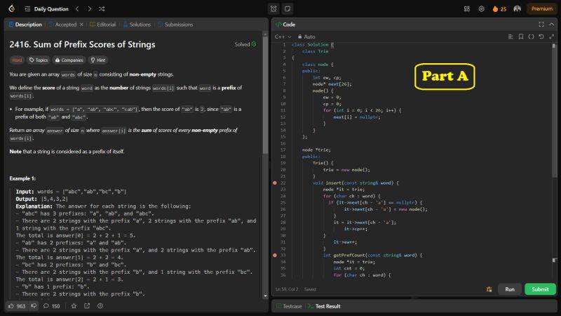 Raja Kumar on LinkedIn: #day25_dailyproblemonleetcode #leetcode #trie # ... Raja Kumar on LinkedIn: #day25_dailyproblemonleetcode #leetcode #trie # ...