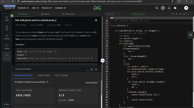 #gfg160 #dsa #codewithjava #geeksforgeeks #geekstreak2024 #womenintech ... #gfg160 #dsa #codewithjava #geeksforgeeks #geekstreak2024 #womenintech ...