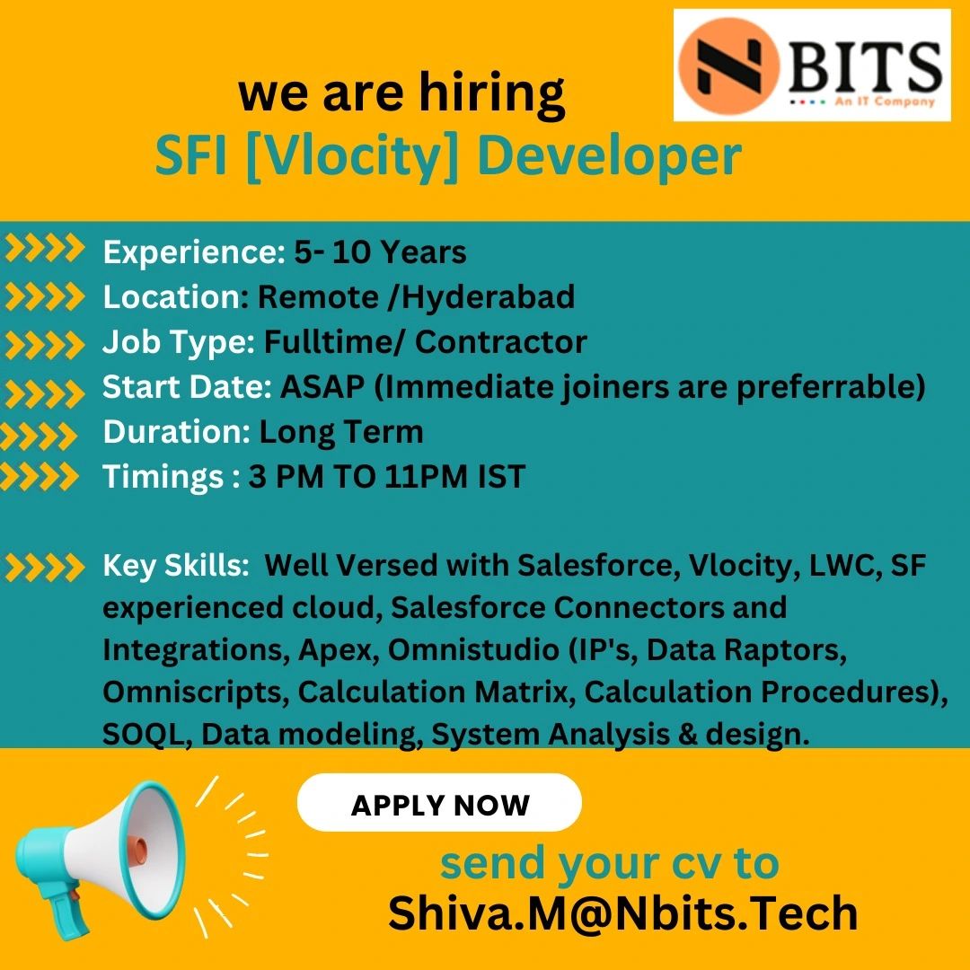 NBITS IT Company on LinkedIn: #salesforce #sfi #sfivlocity #vlocity # ... NBITS IT Company on LinkedIn: #salesforce #sfi #sfivlocity #vlocity # ...