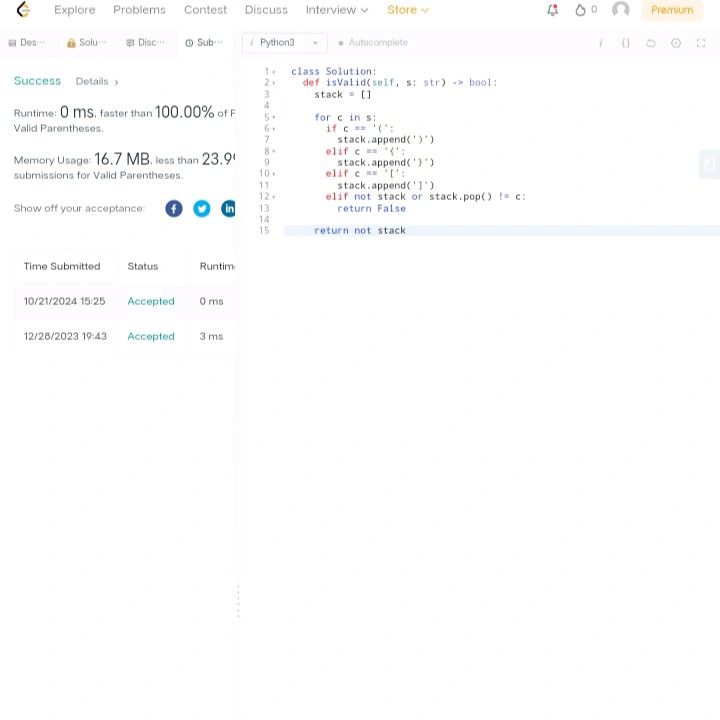 Karthik M on LinkedIn: #leetcode #validparentheses #codingchallenge # ... Karthik M on LinkedIn: #leetcode #validparentheses #codingchallenge # ...