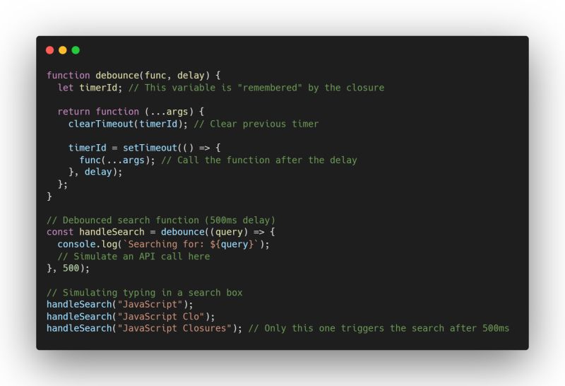 Abishek Bardewa on LinkedIn: #javascript #closures #debouncing # ... Abishek Bardewa on LinkedIn: #javascript #closures #debouncing # ...