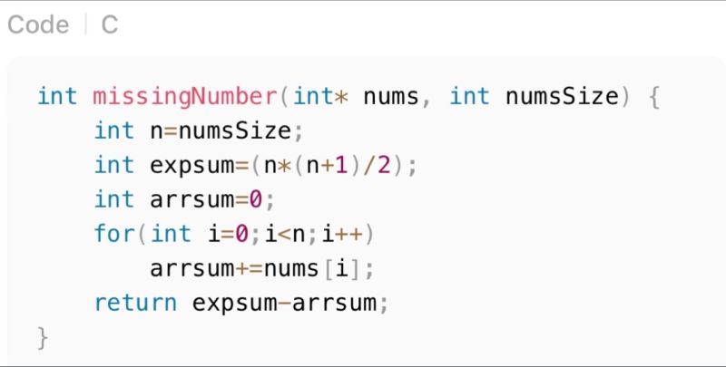 Day 16 of 100 day coding challenge: Finding the Missing Number in an ... Day 16 of 100 day coding challenge: Finding the Missing Number in an ...