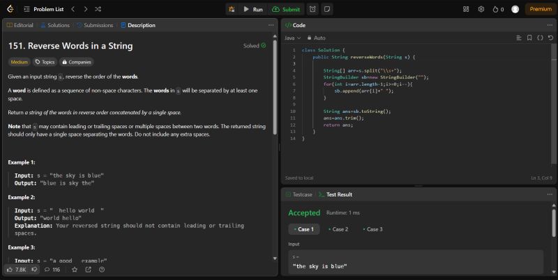 How to reverse words in a string with edSlash | Aditi Thakur posted on ... How to reverse words in a string with edSlash | Aditi Thakur posted on ...