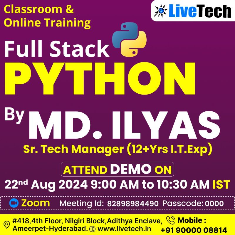 LiveTech QA on LinkedIn: #fullstackpython #pythondevelopment # ... LiveTech QA on LinkedIn: #fullstackpython #pythondevelopment # ...