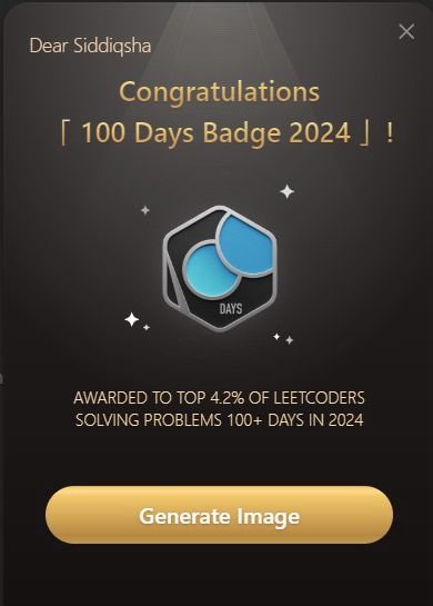 Siddiqsha A on LinkedIn: #leetcode #100days #dsa Siddiqsha A on LinkedIn: #leetcode #100days #dsa