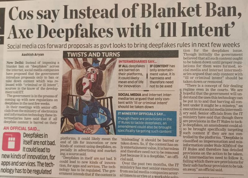 Manish Dutt on LinkedIn: #socialmedia #deepfakes #regulation #content Manish Dutt on LinkedIn: #socialmedia #deepfakes #regulation #content