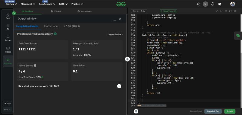 #day94 #gfg160 #codingjourney #problemsolving #gfg #codinglife #gfg160 ... #day94 #gfg160 #codingjourney #problemsolving #gfg #codinglife #gfg160 ...