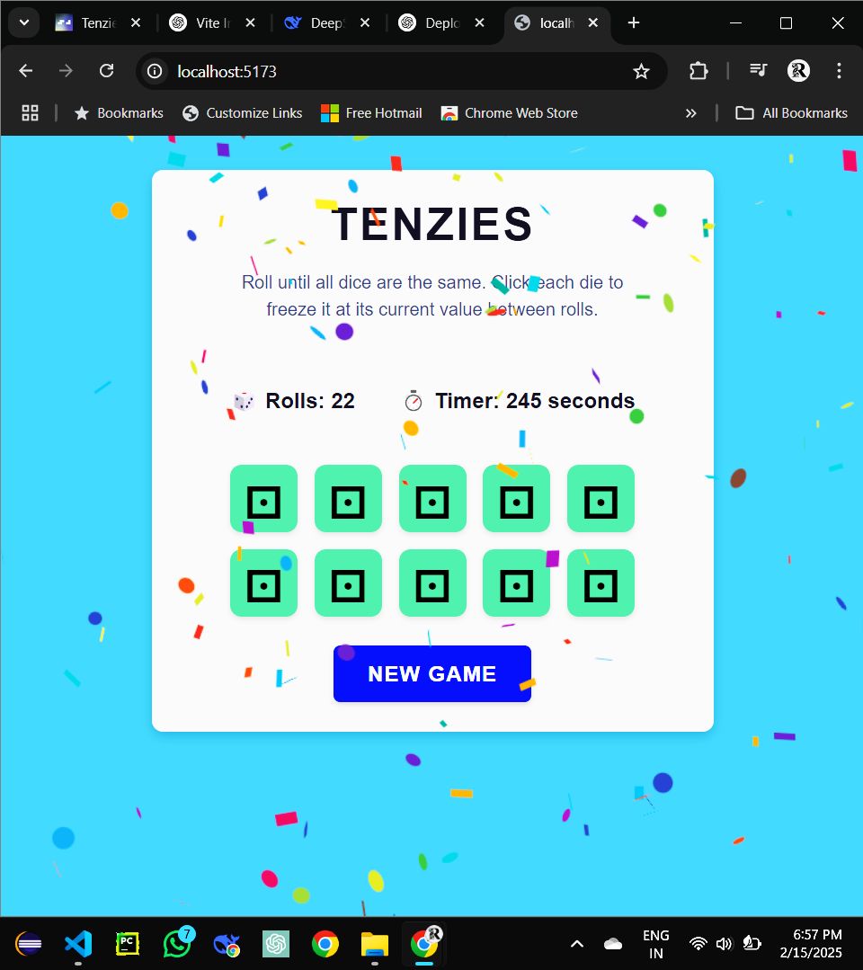 #reactjs #javascript #webdevelopment #tenziesgame #frontend # ... #reactjs #javascript #webdevelopment #tenziesgame #frontend # ...