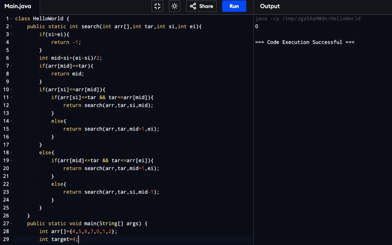 Gautam Agrawal on LinkedIn: #javaprogramming #modifiedbinarysearch # ... Gautam Agrawal on LinkedIn: #javaprogramming #modifiedbinarysearch # ...
