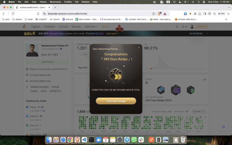 Muhammad Farhan KT on LinkedIn: #leetcode #365daysbadge #codingjourney ... Muhammad Farhan KT on LinkedIn: #leetcode #365daysbadge #codingjourney ...