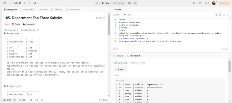 MOULI DHARAN C on LinkedIn: #leetcode #oracle #leetcode #oracle #sql # ... MOULI DHARAN C on LinkedIn: #leetcode #oracle #leetcode #oracle #sql # ...