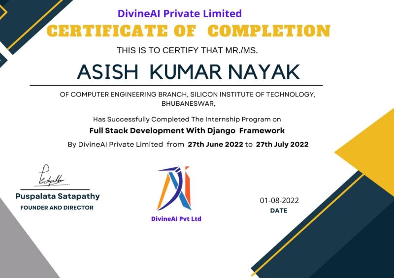 Asish kumar Nayak on LinkedIn: #fullstack #djangoframework #python Asish kumar Nayak on LinkedIn: #fullstack #djangoframework #python