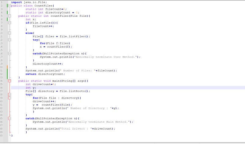 Java program that uses File IO and recursion to find the total number ... Java program that uses File IO and recursion to find the total number ...