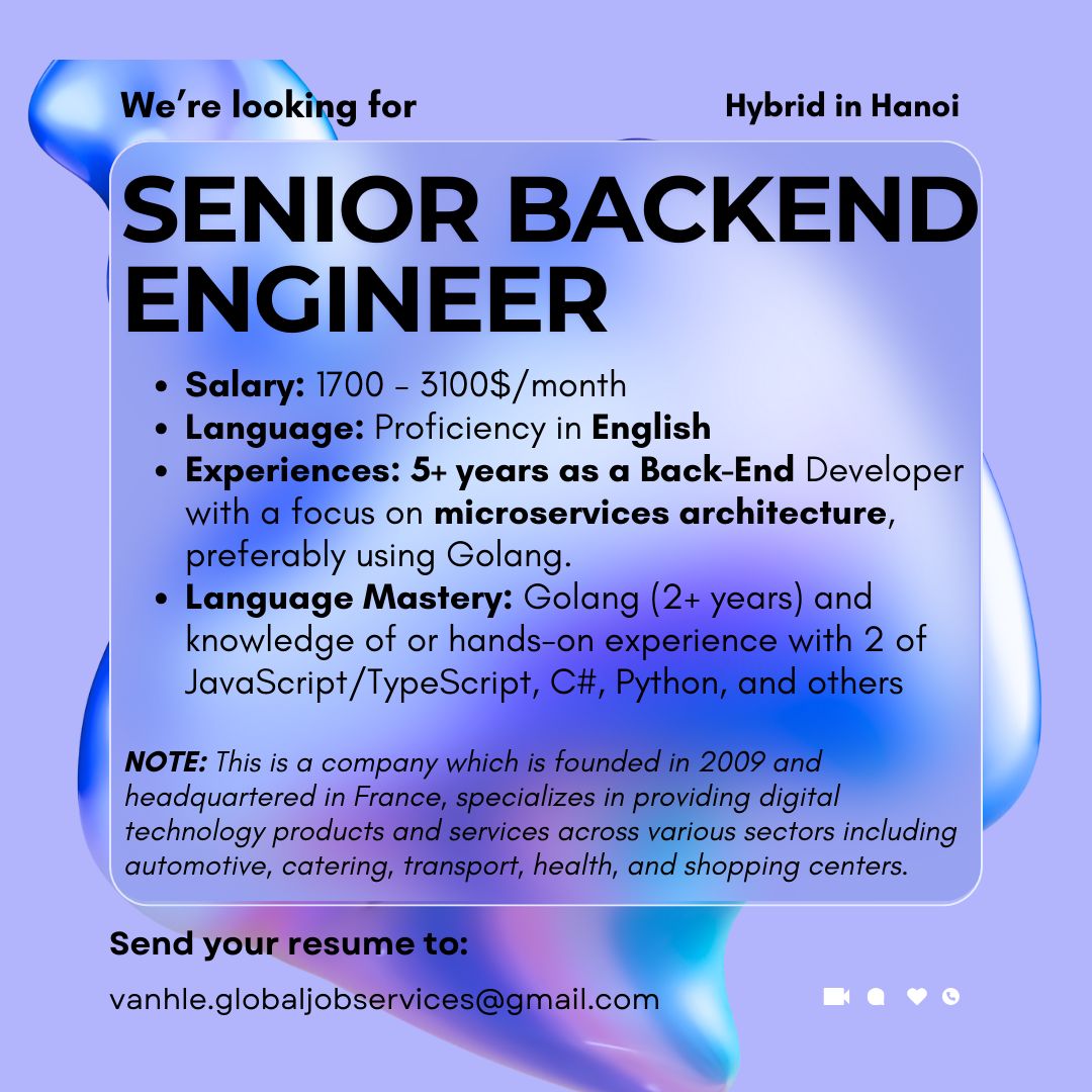Vanh Le (liuhi) on LinkedIn: #golang #javascript #typescript #python # ... Vanh Le (liuhi) on LinkedIn: #golang #javascript #typescript #python # ...